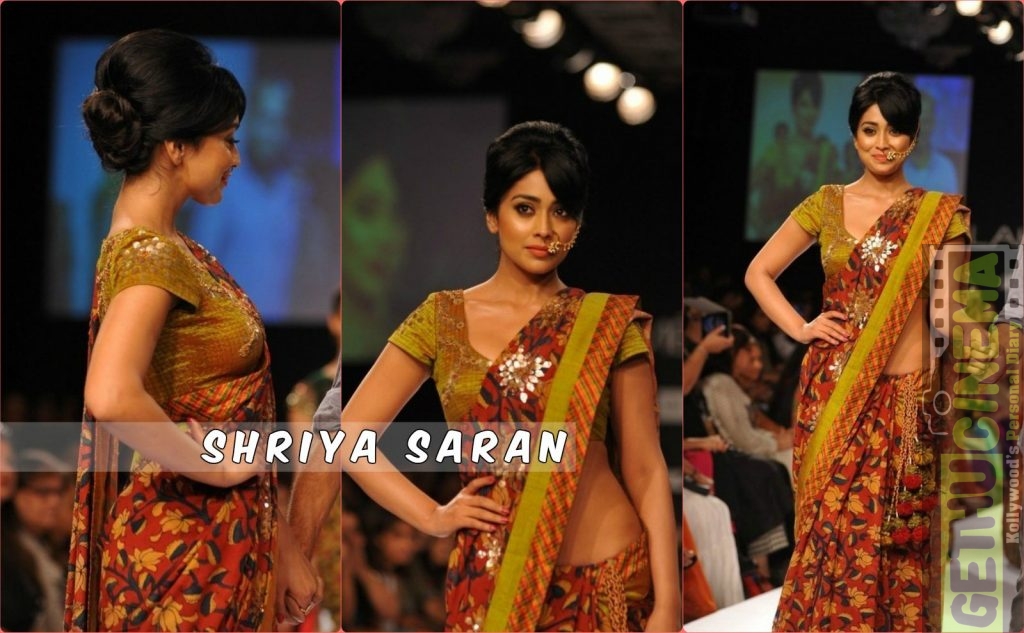 Actress Shriya Saran Ramp walk Gallery | Gethu Cinema