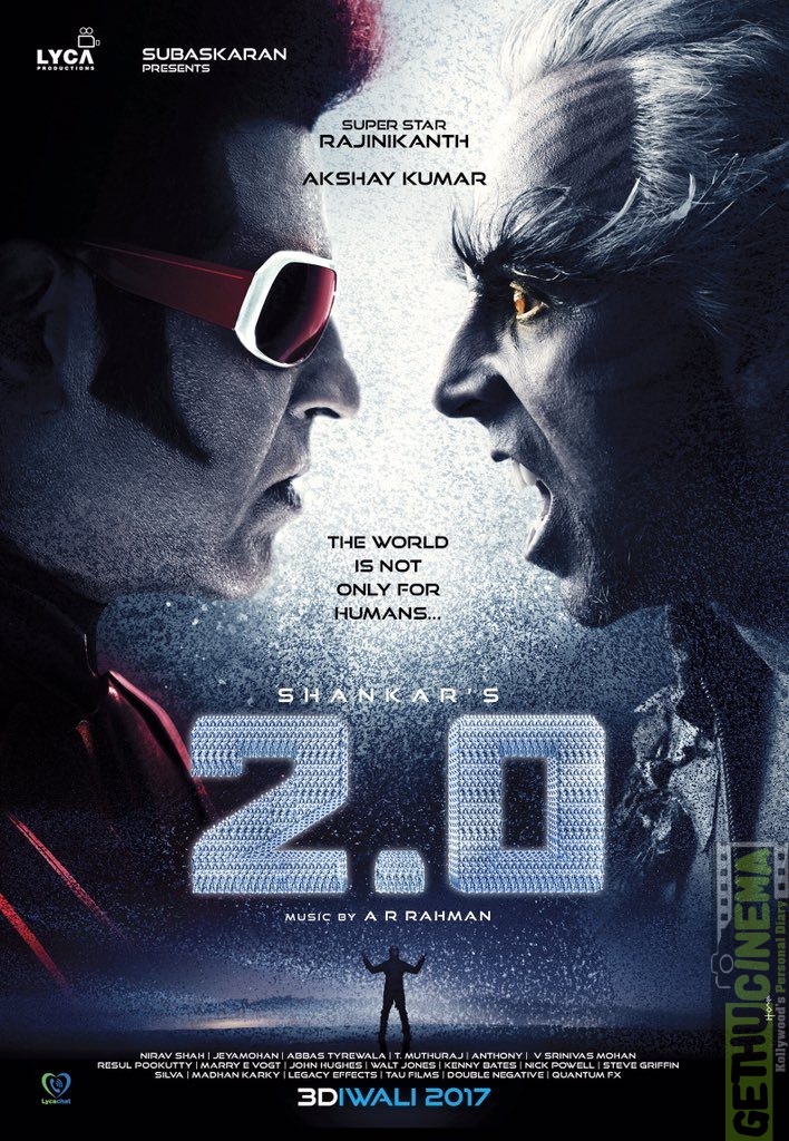 Enthiran 2 aka 2.0 Official First Look HD Poster | Rajinikanth, S. Shankar - Gethu Cinema