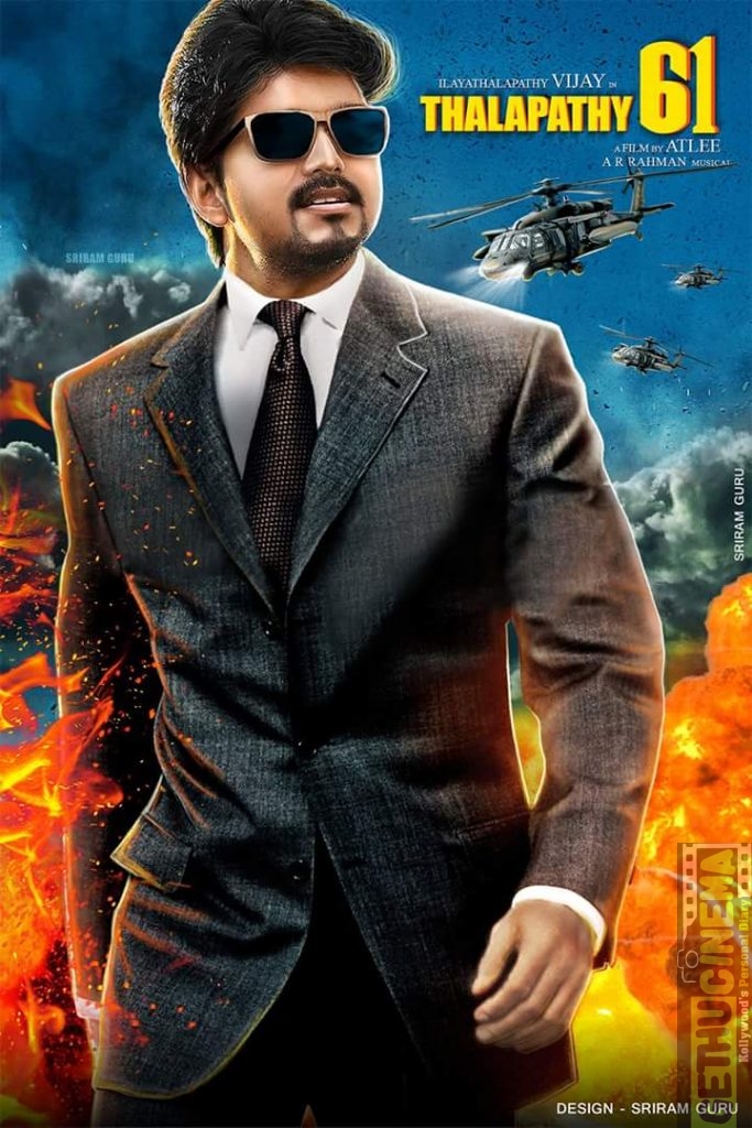 Thalapathy 61 Movie HD Fan Made Design Poster | Specially For Vijay ...