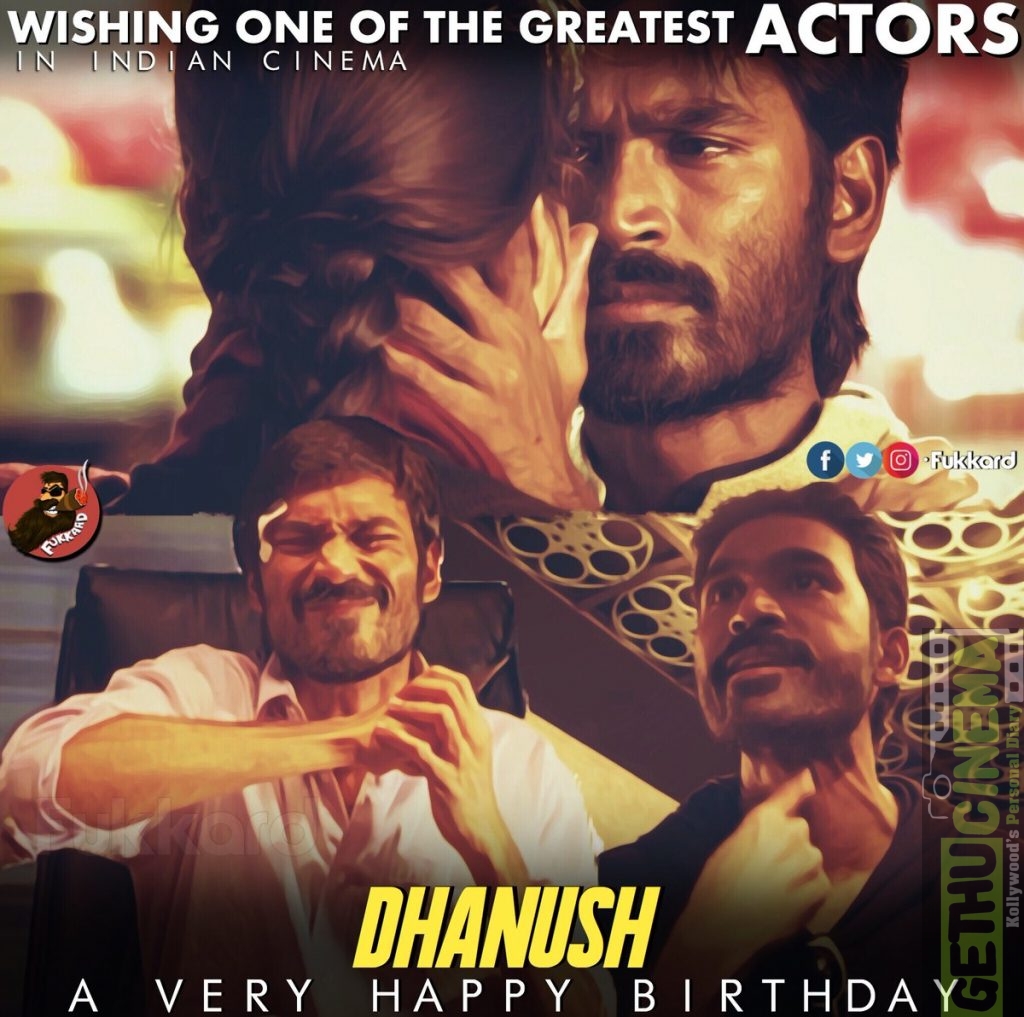 2017 Dhanush 34th Birthday Special Fan Made Posters | Gethu Cinema