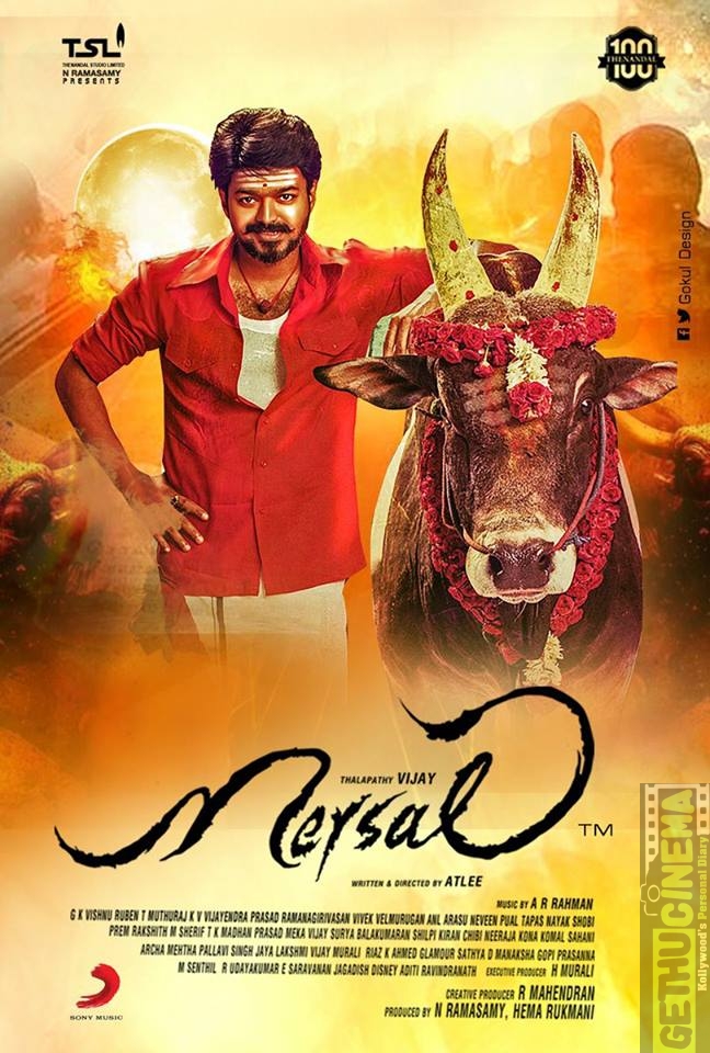Mersal Tamil Movie HD Fan Made Design Posters | Specially For Vijay ...