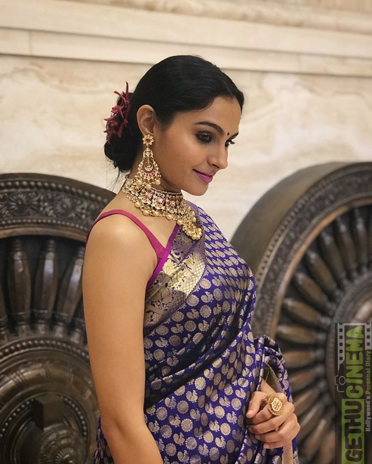 Andrea Jeremiah Hot In Saree