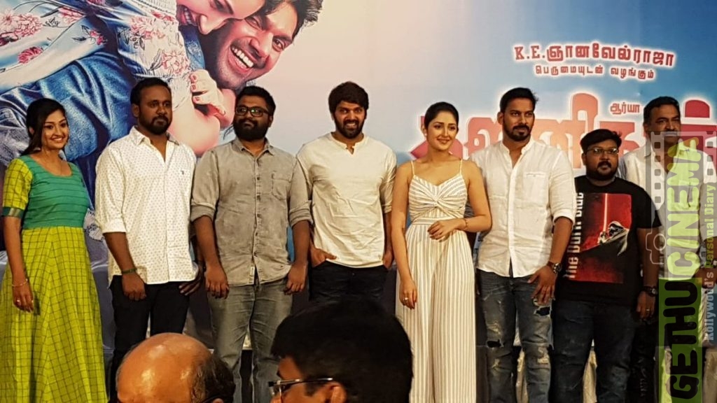 Ghajinikanth Press Meet Gallery | Arya, Sayyeshaa Saigal - Gethu Cinema