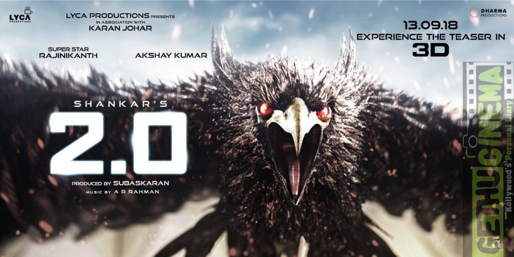 2.0 aka Enthiran 2 Movie Official HD Posters | Rajinikanth | Gethu Cinema