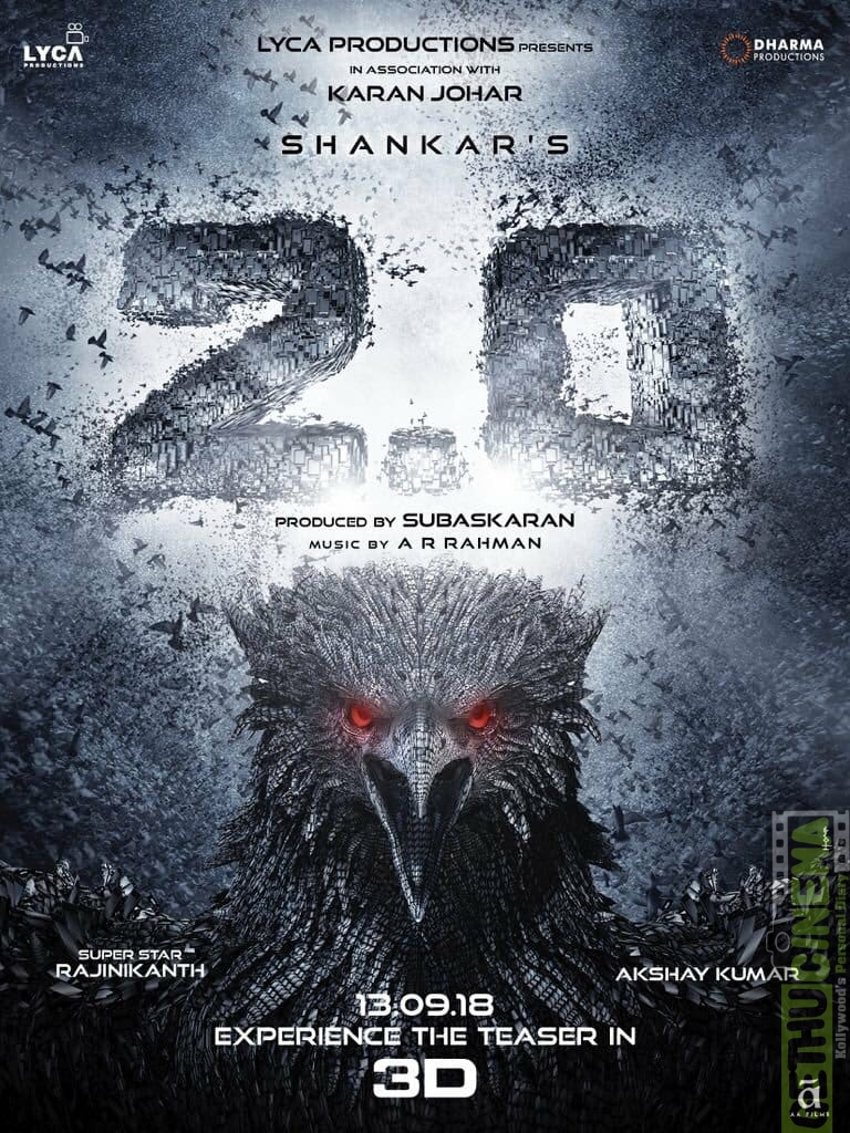 2.0 aka Enthiran 2 Movie Official HD Posters | Rajinikanth | Gethu Cinema