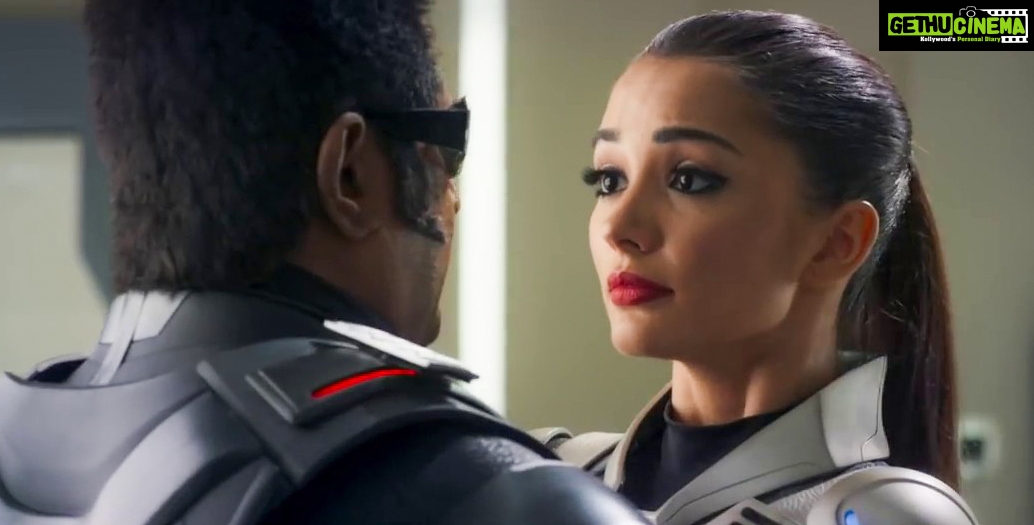 2.0, enthiran 2, robo 2, Rajinikanth, Amy Jackson, romance, kiss | Gethu Cinema