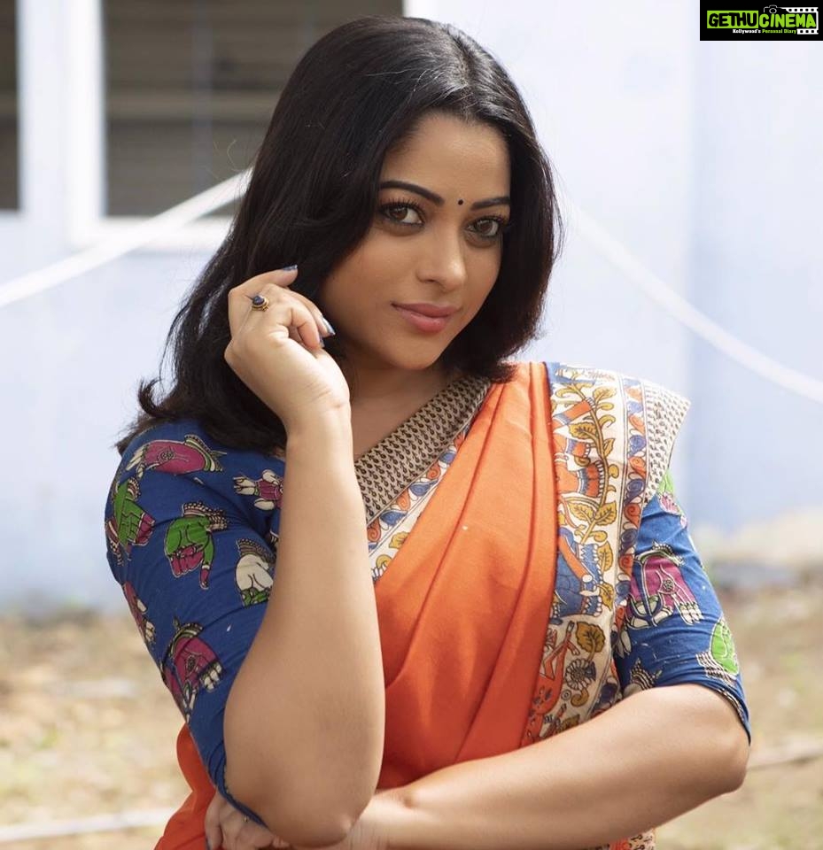 Anjali Rao, Pothanur Tabal Nilayam Actress, saree | Gethu Cinema