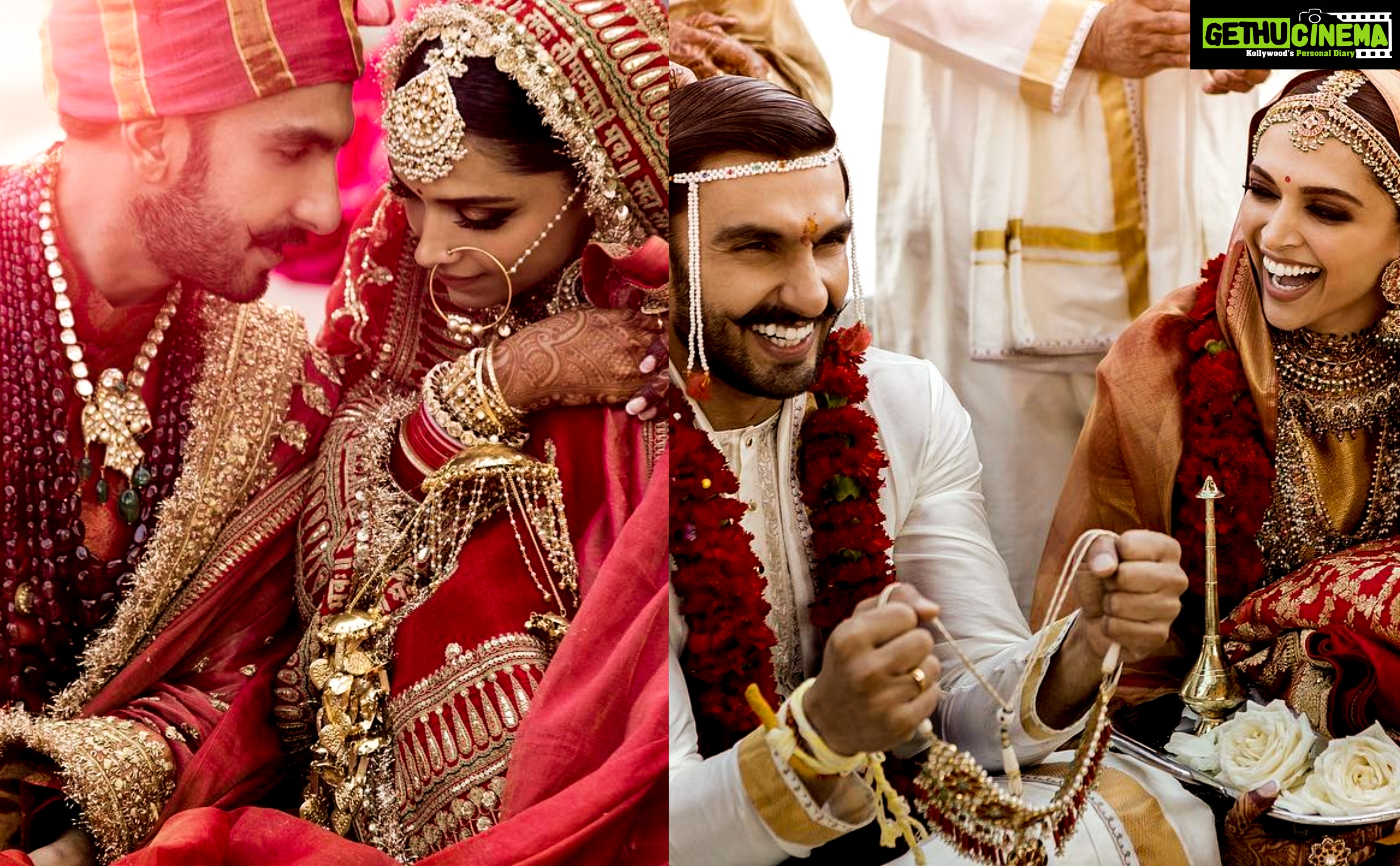 Actor Ranveer Singh And Actress Deepika Padukone Wedding Photos Gethu