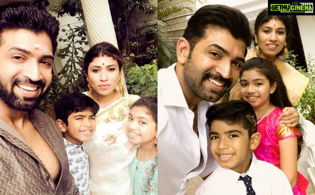 Arun Vijay, family, Aarthi Mohan, wife, kiss | Gethu Cinema