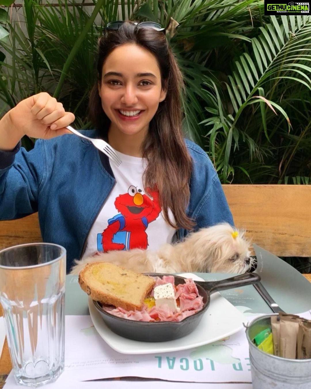 Neha Sharma Instagram – Let me eat breakfast first..then I’ll change ...