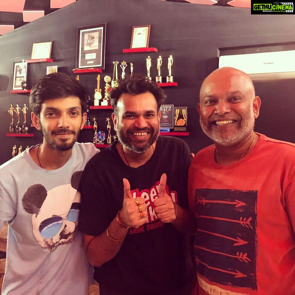 Premgi Amaren Instagram – Happy birthday rockstar 🎂 @anirudhofficial | Gethu Cinema