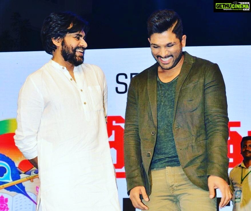 Allu Arjun Instagram – ‪Thank you Pavan Kalyan Garu for the support . It was nostalgic sharing a ...