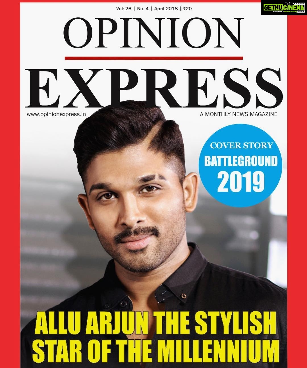 Allu Arjun Instagram – “OPINION EXPRESS “ Thank you very much for the ...