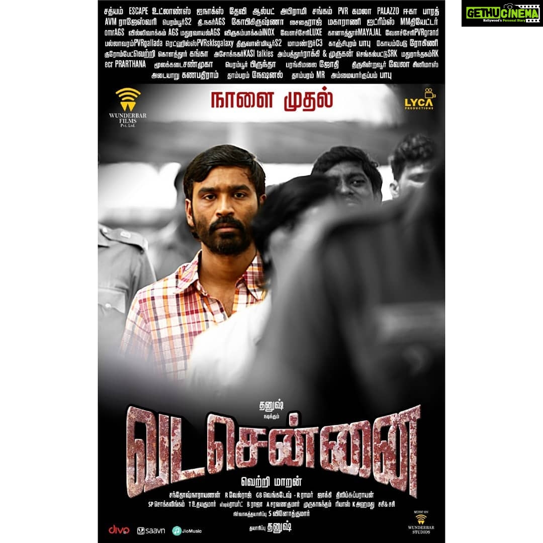 Dhanush Instagram Vadachennai Part 1 From Tom Anbu Oct17 Gethu