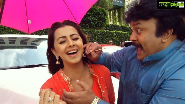 Nikki Galrani Instagram – My Reel Daddy taking extra care of me to keep ...