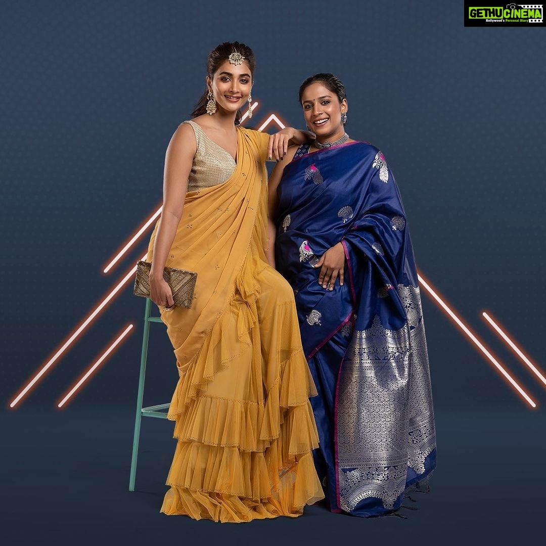 Pooja Hegde Instagram – I’m in…love! Thank you @mahathalli for being ...