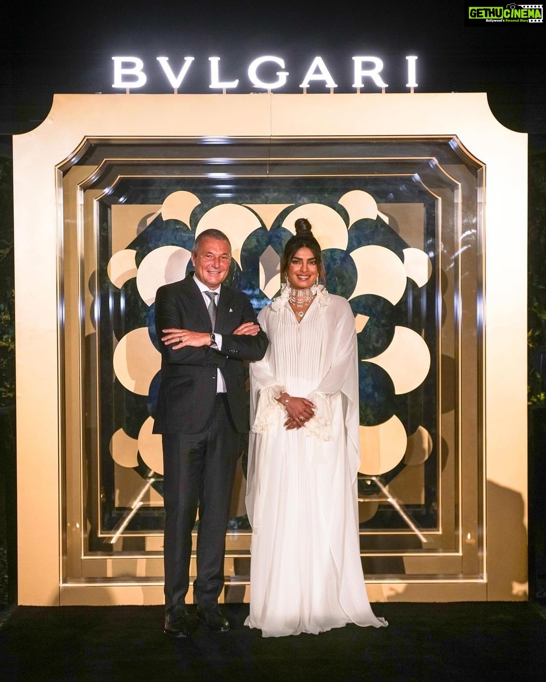 Priyanka Chopra Instagram – So much love for my @bulgari family and ...
