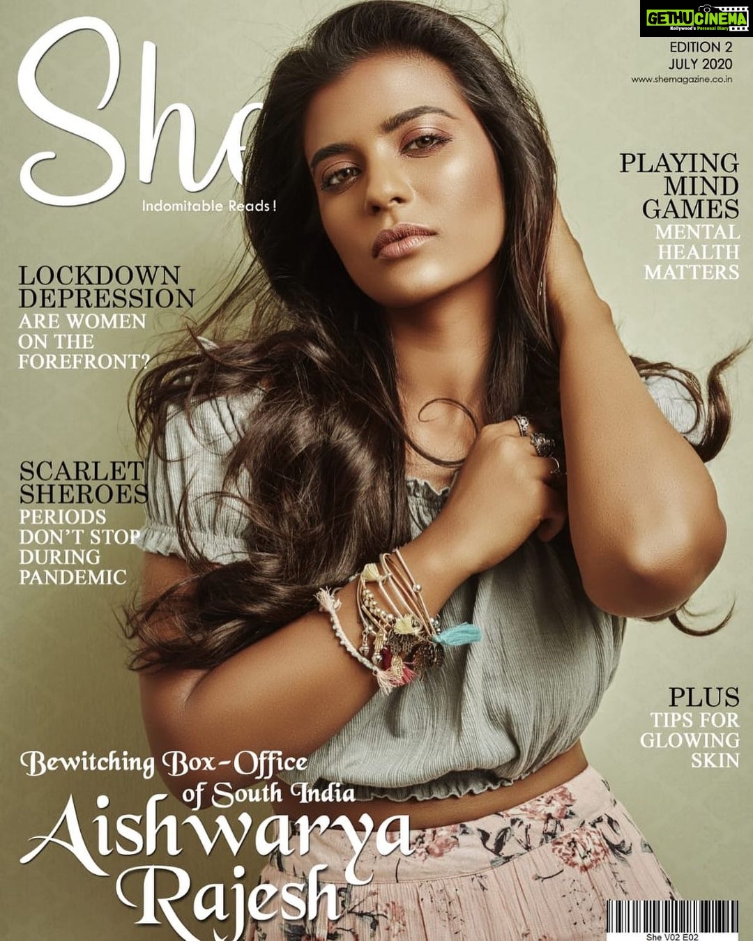 Aishwarya Rajesh Instagram – Delighted to be on the cover of @she_india ...