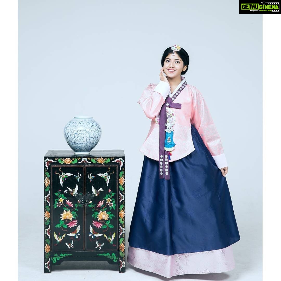 Anaswara Kumar Instagram – Wore a lovely #hanbok ( The traditional ...