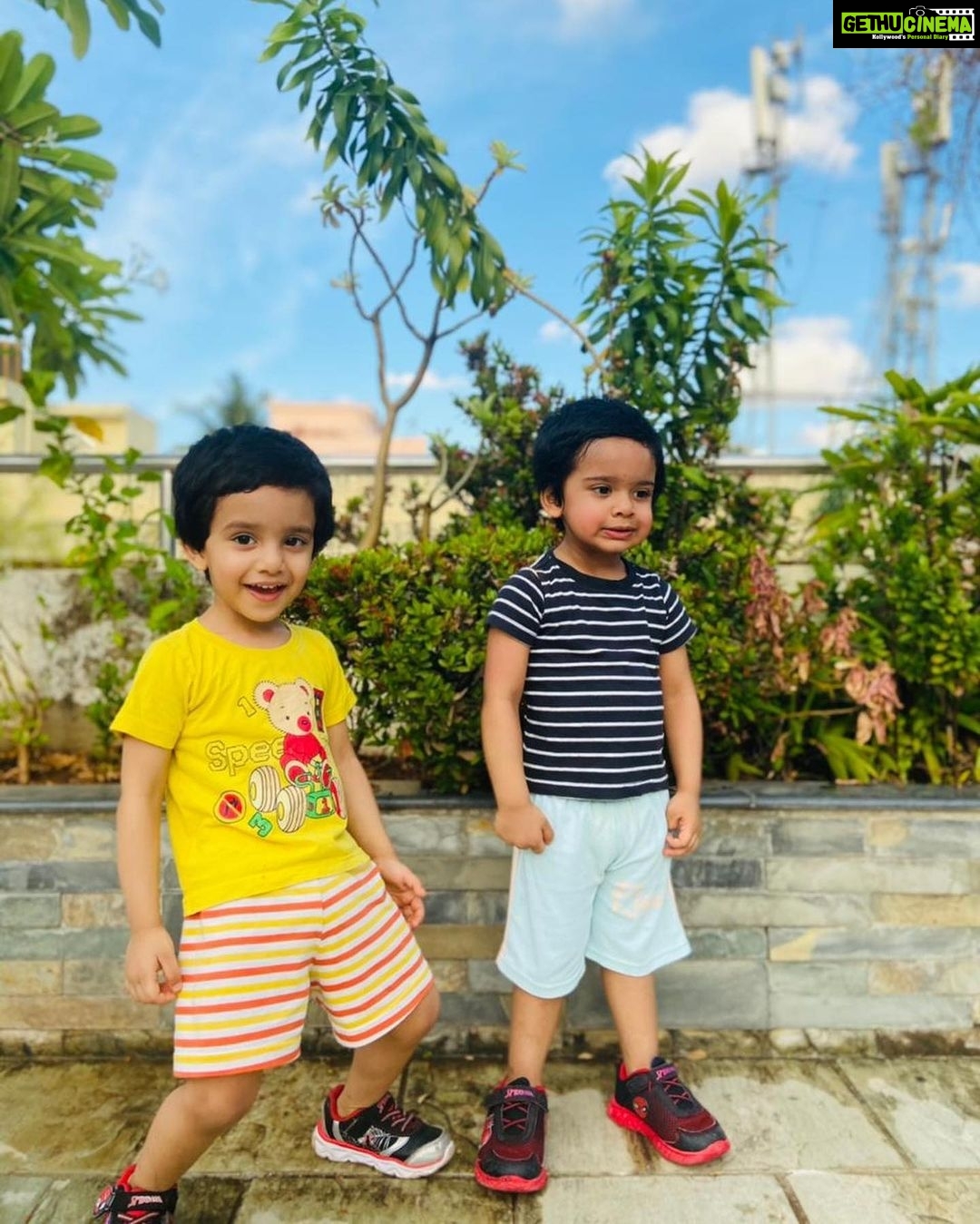 Bharath Instagram – Happy brothers day !! #brothersday #love #twinning ...