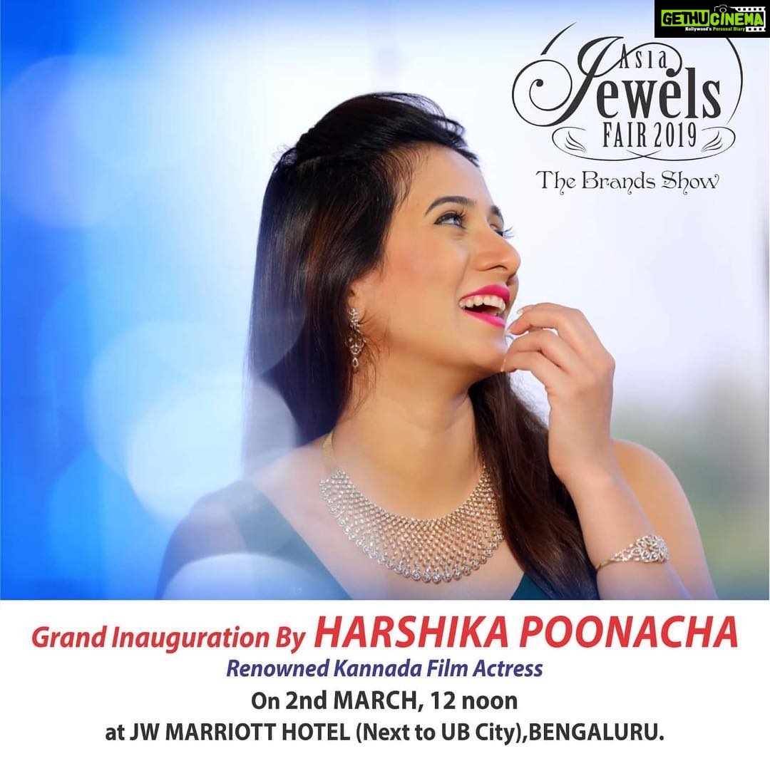 Harshika Poonacha Instagram – ️ ️ ️ @timesasiajewelsfair @jwmarriottblr @jwmarriotthotels ...