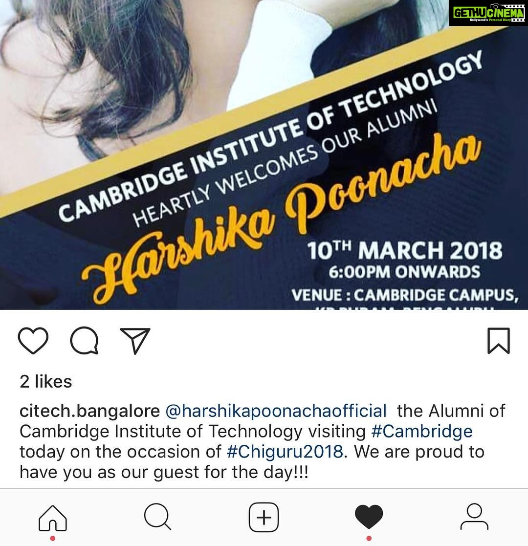 Harshika Poonacha Instagram – Awwww….These lines made my day🙏 Thnq for making me feel so so ...