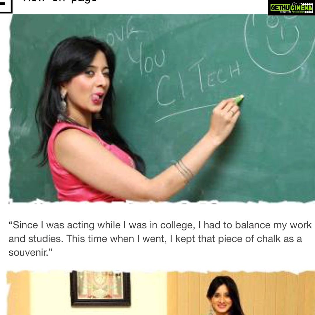 Harshika Poonacha Instagram – One full page in @bangalore_times Thnq ...