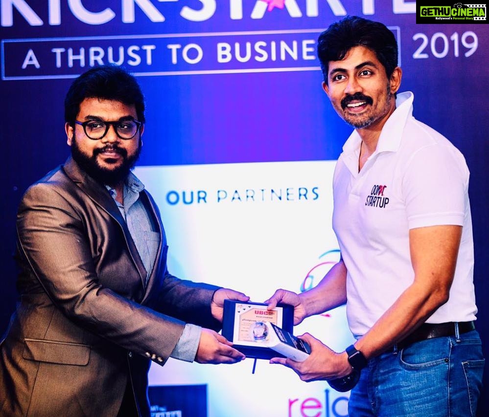 Karthik Kumar Instagram – Thank you for the award & recognition UBC. #Evam #Startup | Gethu Cinema