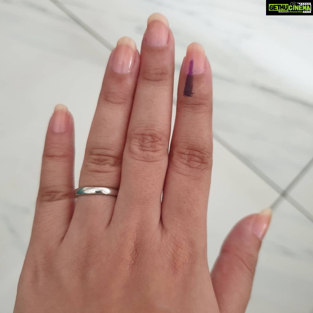 Miya George Instagram – Make it count #electionday | Gethu Cinema