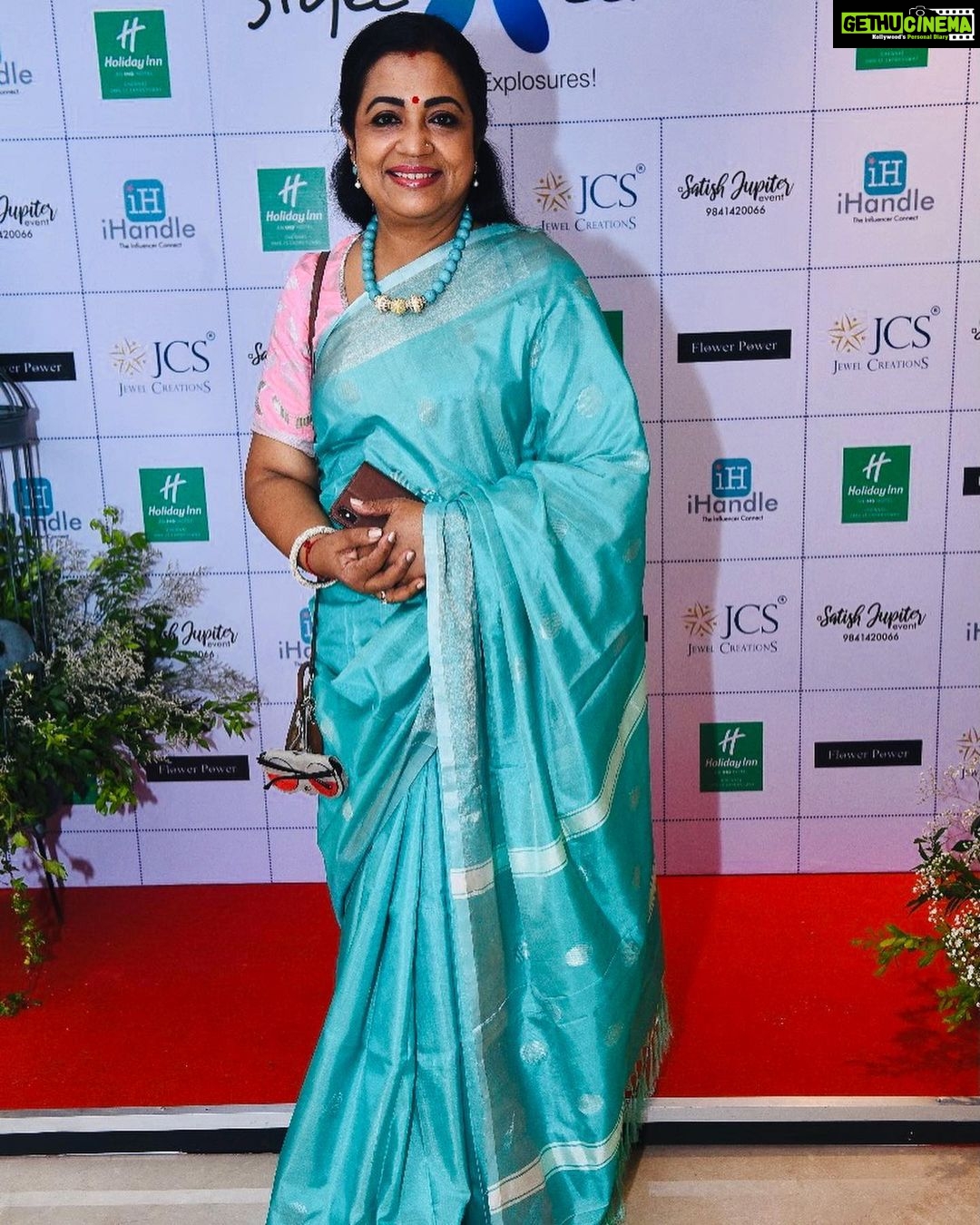 Poornima Bhagyaraj Instagram – At the inauguration of the style centre ...