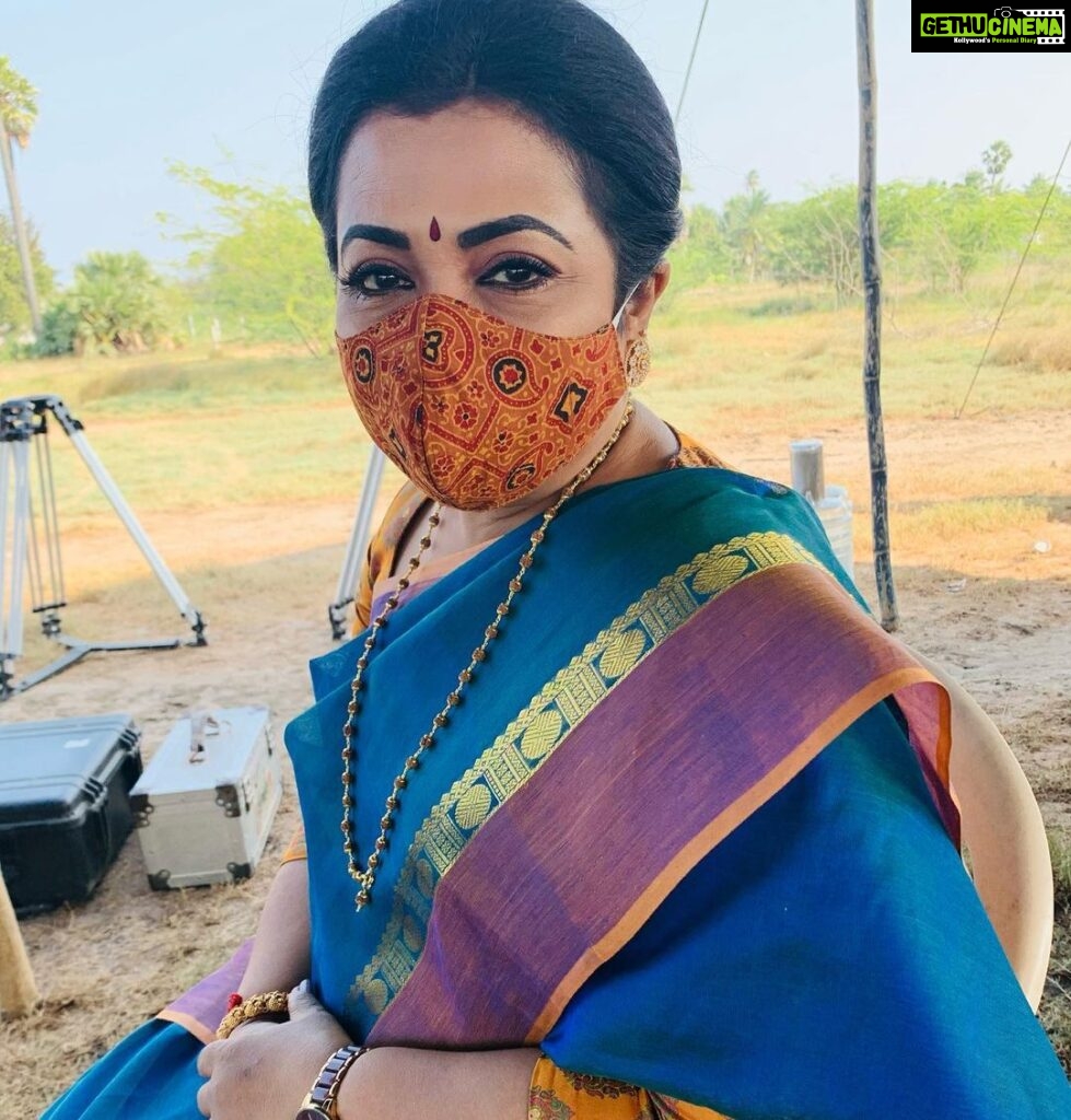 Poornima Bhagyaraj Instagram – During the sangamam shoot of suryavamsam ...