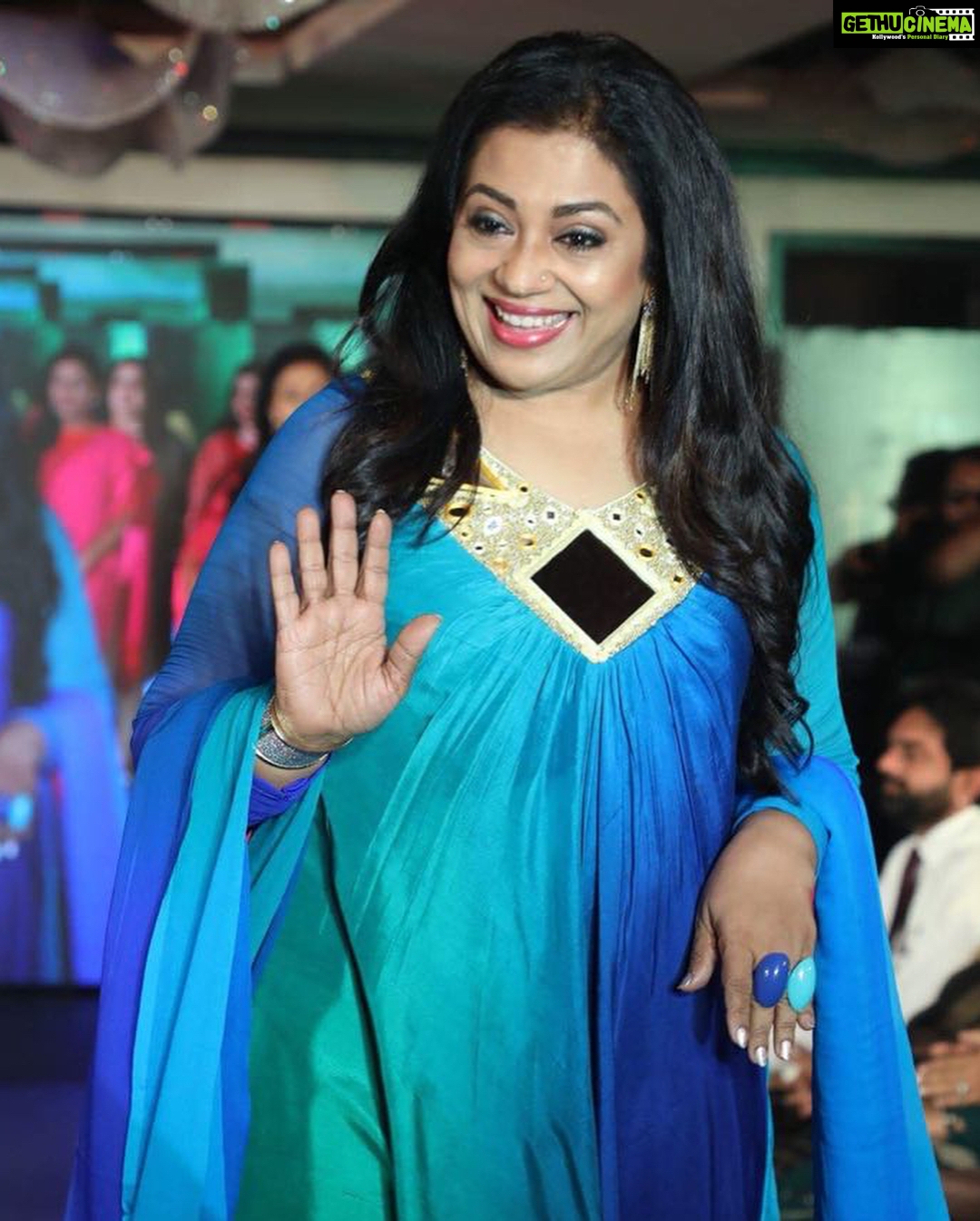 Poornima Bhagyaraj Instagram – Tina Vincent’s fashion show | Gethu Cinema