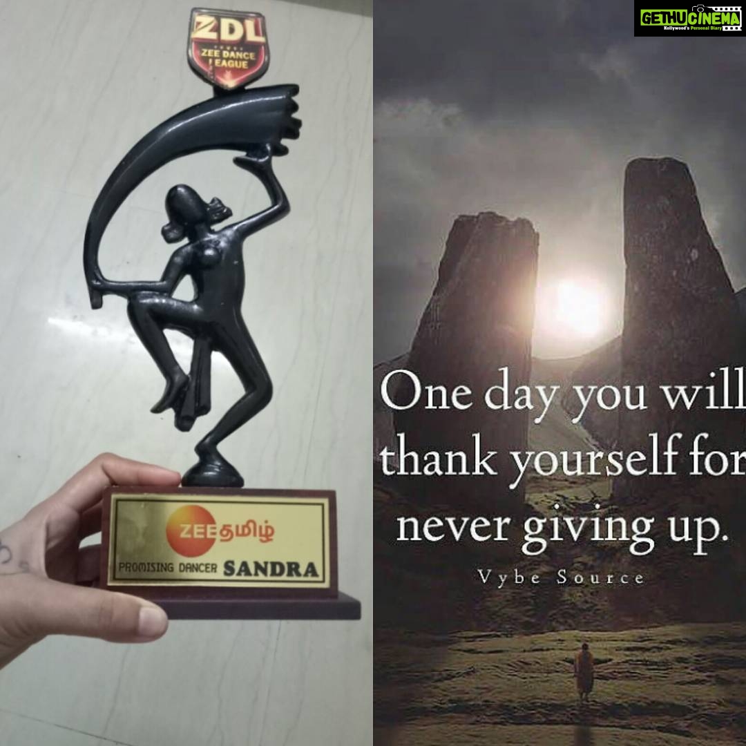 Sandra Amy Instagram – Finally on finals #zeedanceleague# gt d best ...