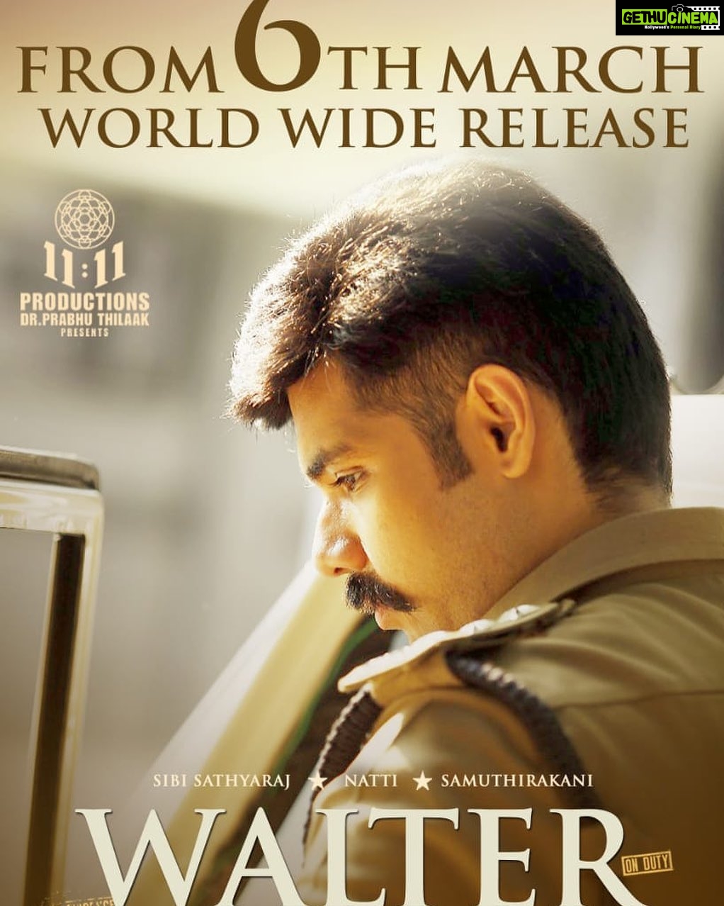 Sibi Sathyaraj Instagram – #Walter all set to release on March 6th! # ...