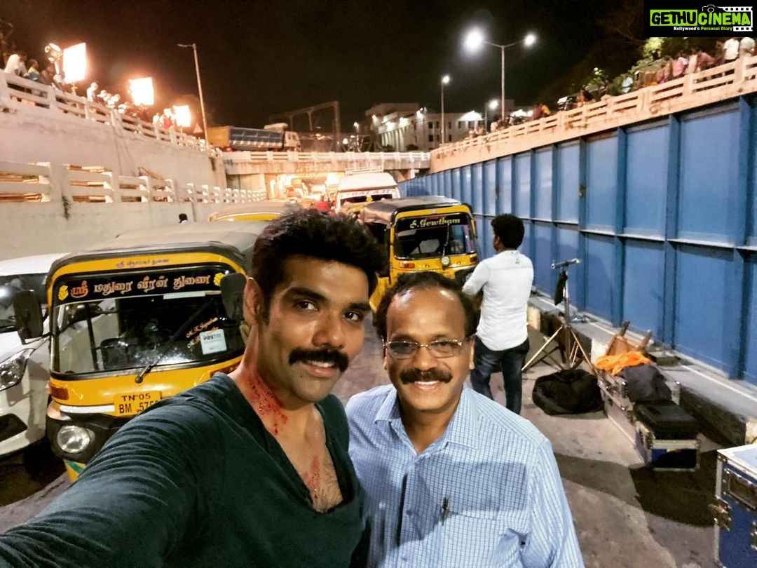 Sibi Sathyaraj Instagram – With my supportive producer @dhanajayang2 ...