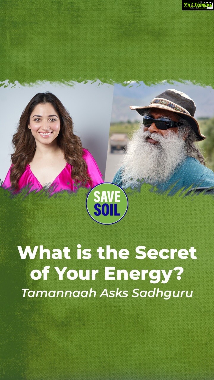 Tamannaah Instagram - I got to speak with @sadhguru on his epic ...