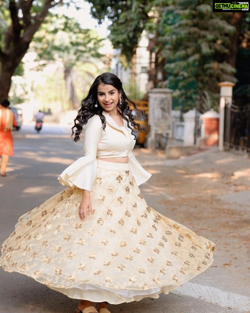 Sivaangi Krishnakumar Instagram – 🤍🤍 Styling @indu_ig Wearing @tweety ...