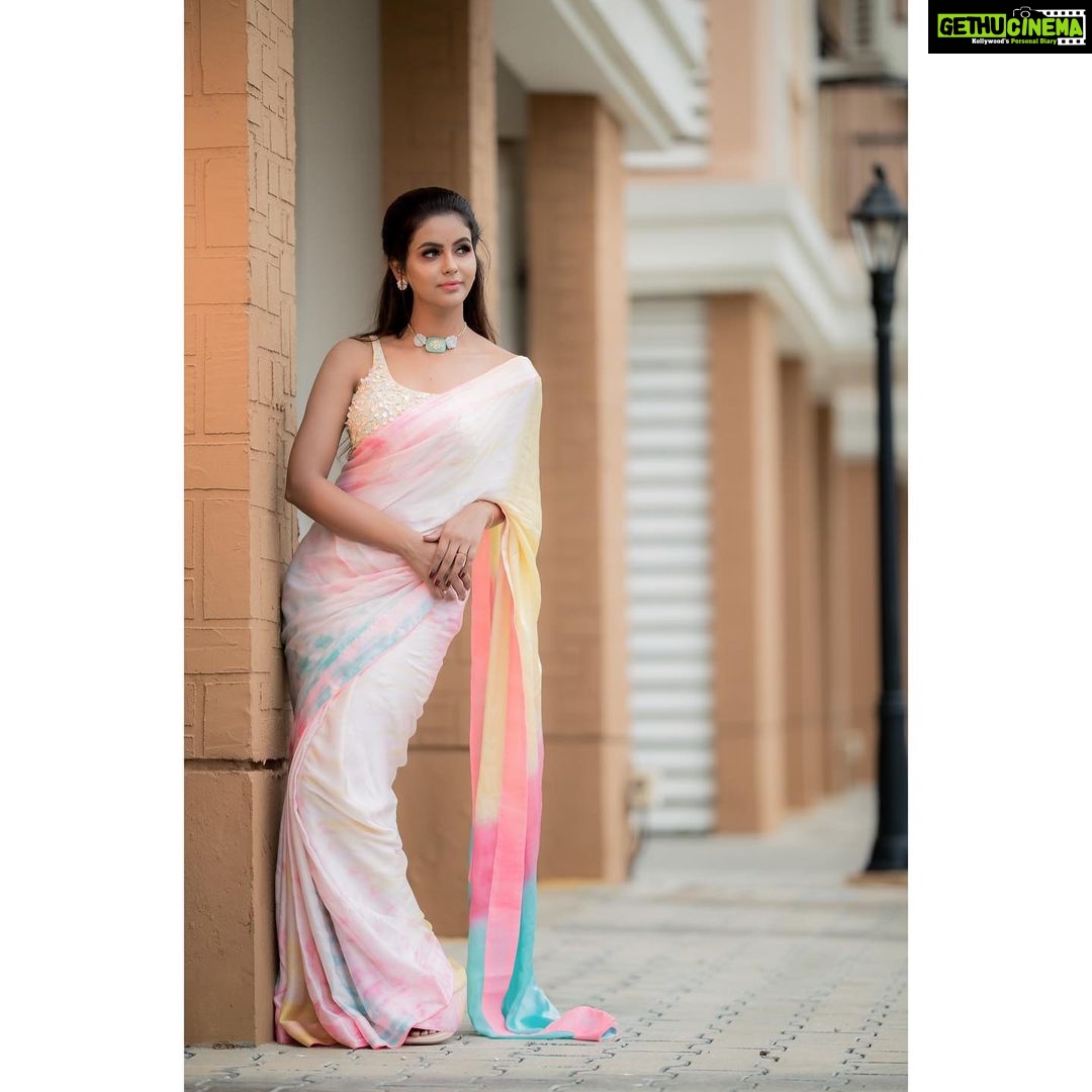 Chaitra Reddy Instagram – Give them a reason to stare , wear saree😜 ...