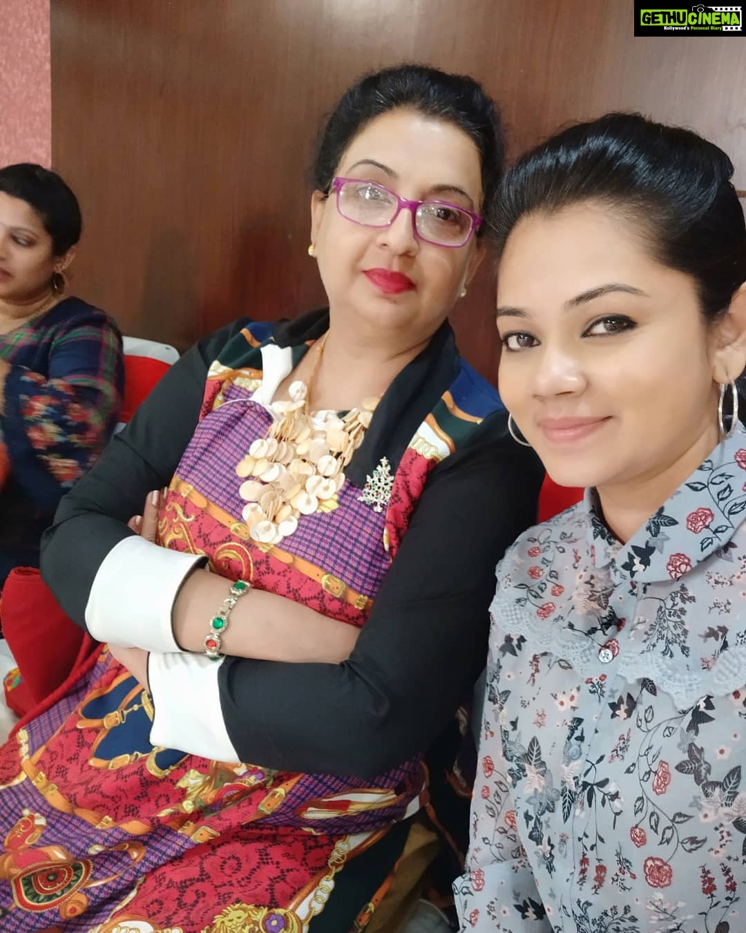 Anitha Sampath Instagram – Ambika mam…here in Kovai..sun natchatra ...