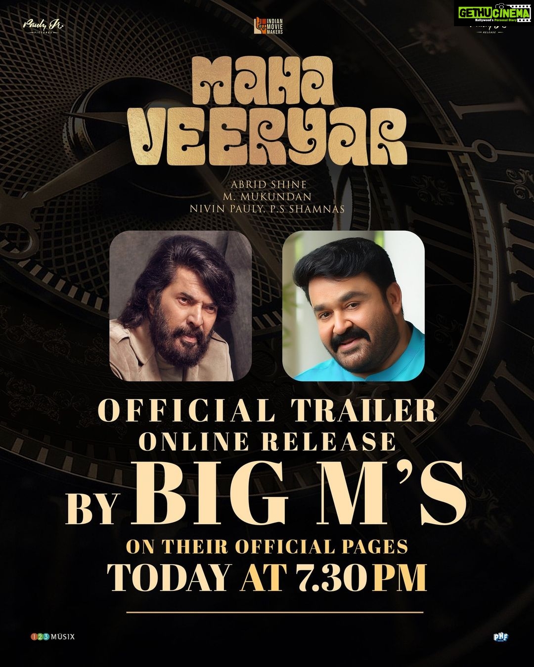 Nivin Pauly Instagram – #Mahaveeryar #OfficialTrailer will be unveiled ...
