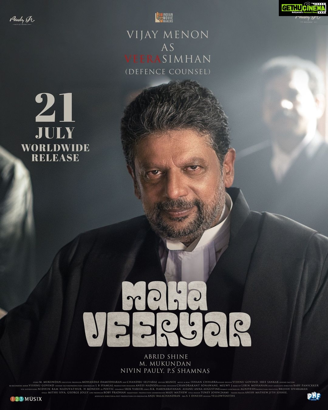 Nivin Pauly Instagram – Presenting @major_ravi as Veerabhaskar & # ...