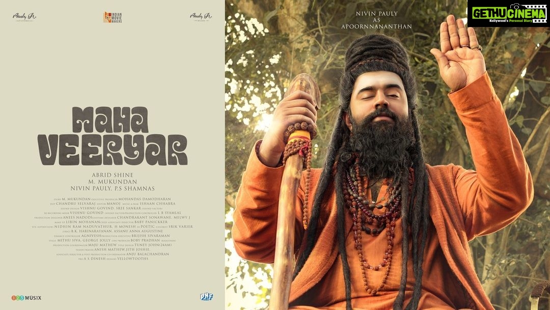 Nivin Pauly Instagram – As Apoornnananthan in #Mahaveeryar! 😊🔮📿 # ...