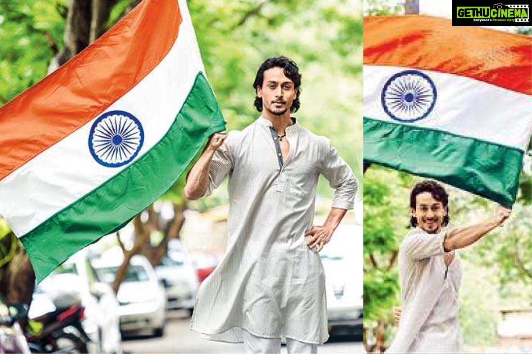 Tiger Shroff Instagram – Jai Hind 🙏🙏😊😊 | Gethu Cinema