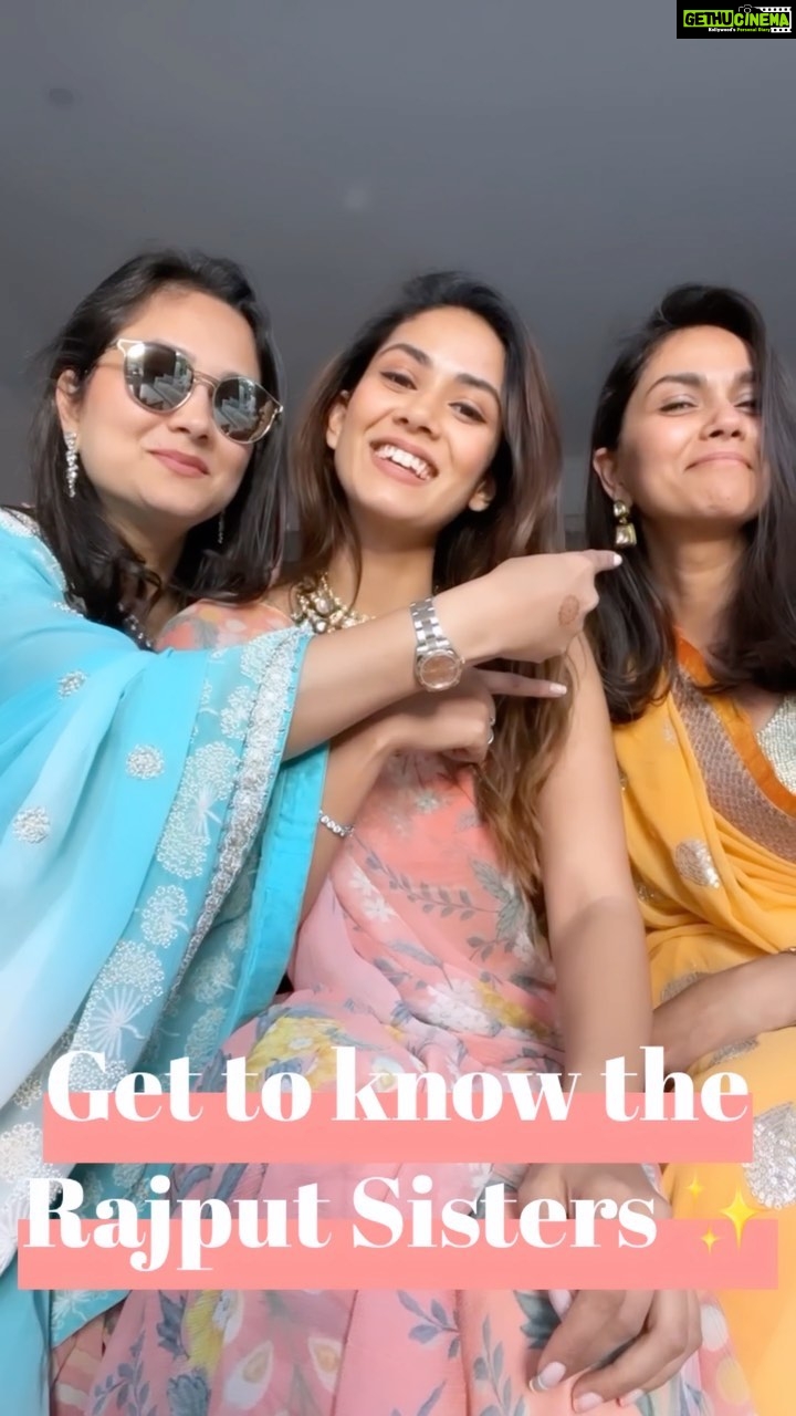 Mira Rajput Instagram – Get to know the Rajput sisters! #sistersquad ...