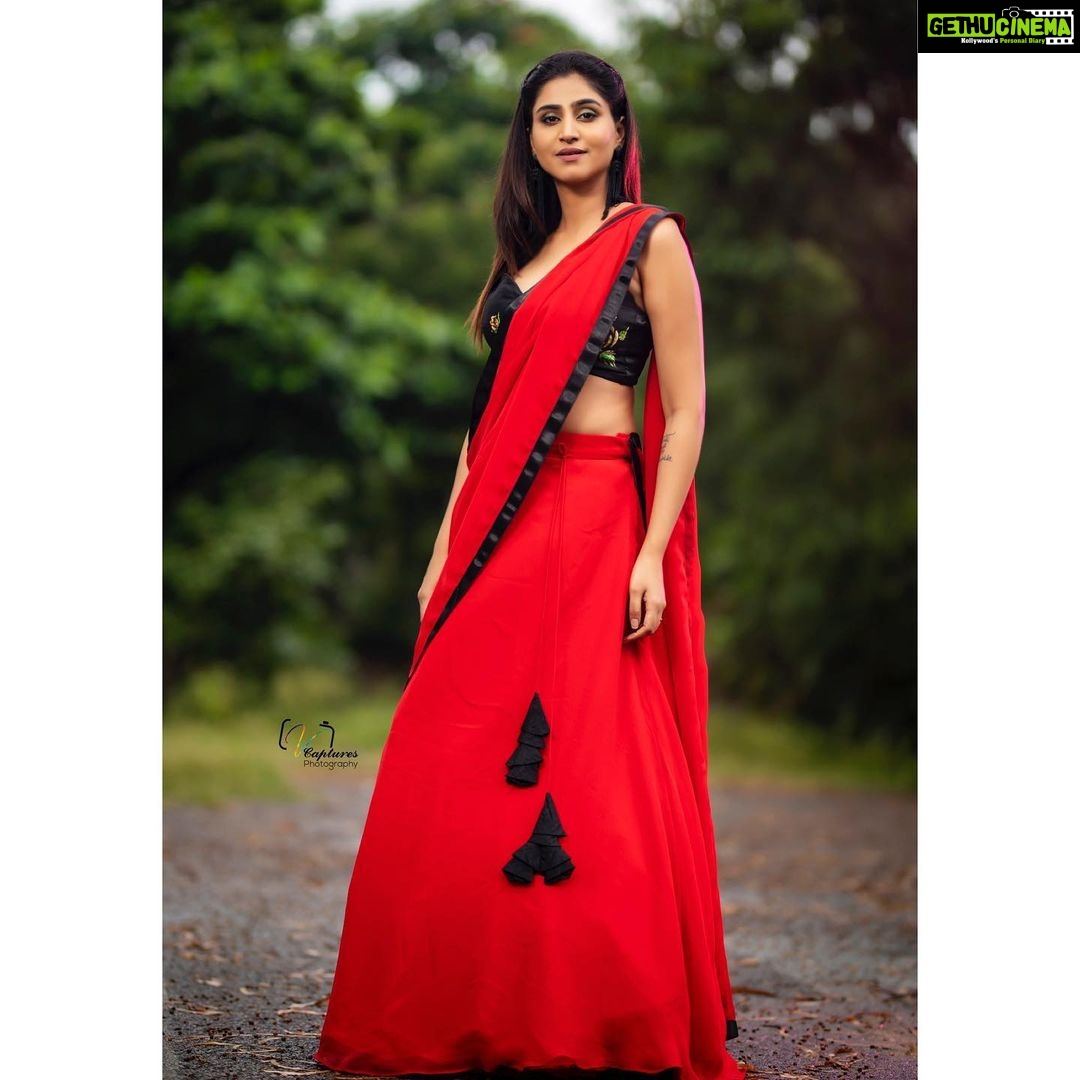 Varshini Sounderajan Instagram – Costume @firoz_design_studio Makeup ...