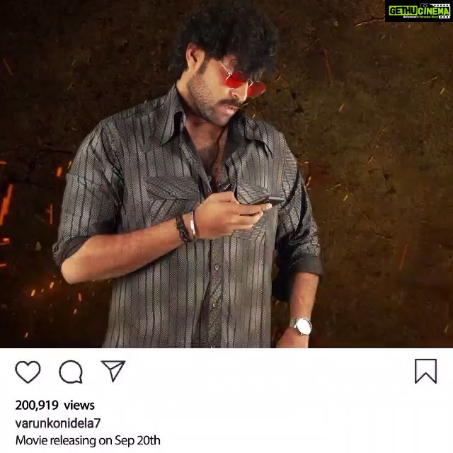 Varun Tej Instagram – Book your tickets now!! #Valmiki # ...