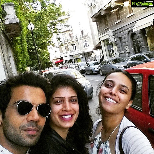 Tina Desai Instagram – Shooting in Bucharest with Rajkumar and Swara ...