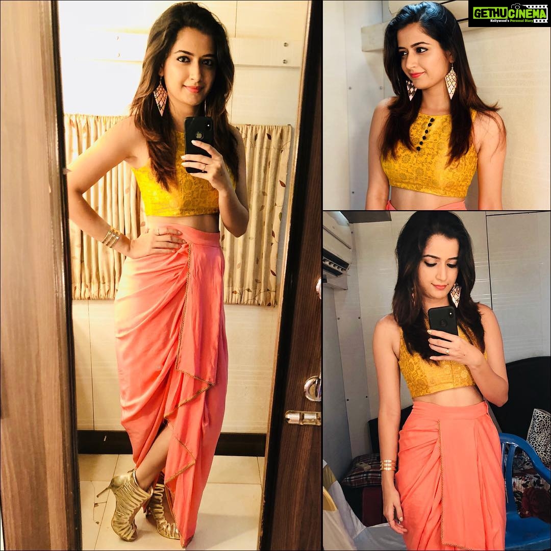 Ashika Ranganath Instagram – To this beautiful outfit 🧡 by ...