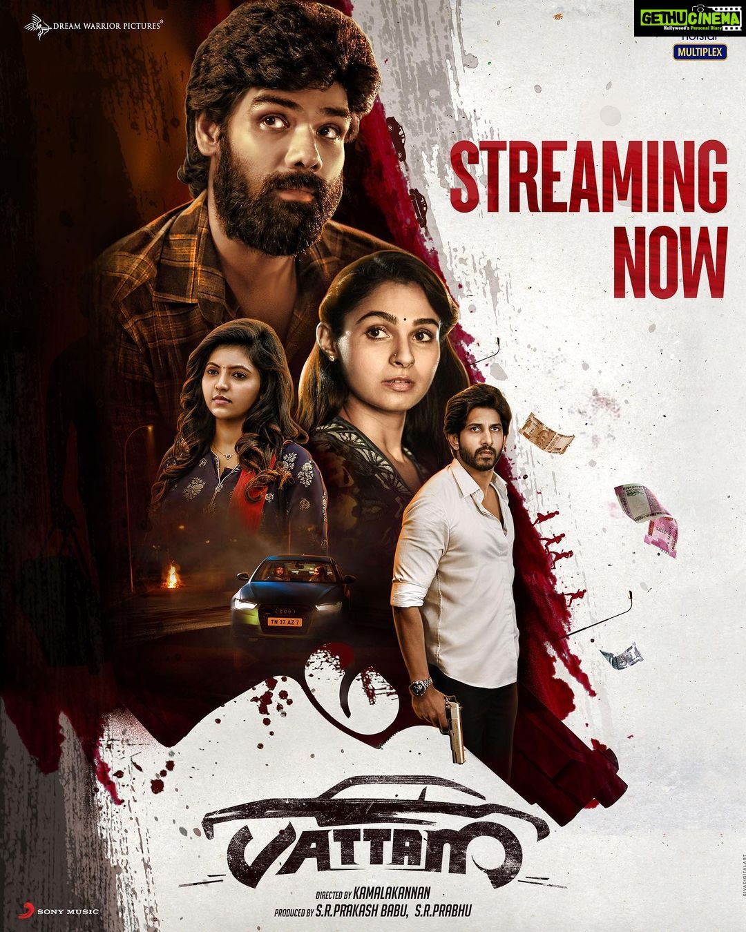 Sibi Sathyaraj Instagram – Enjoy the weekend with #Vattam Movie 🎥 🍿 in ...