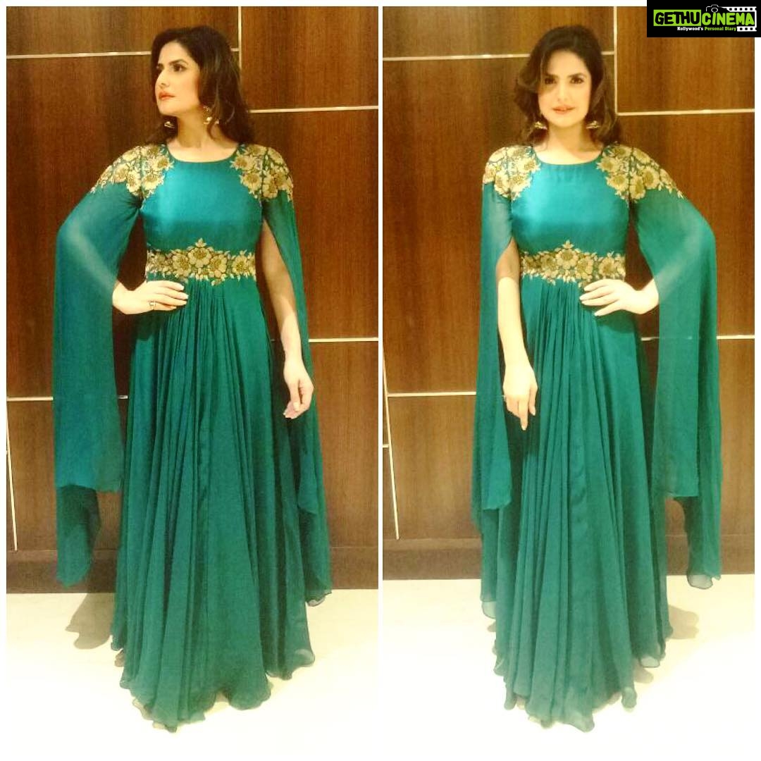 Zareen Khan Instagram – Wearing this beautiful outfit by @kalkifashion ...